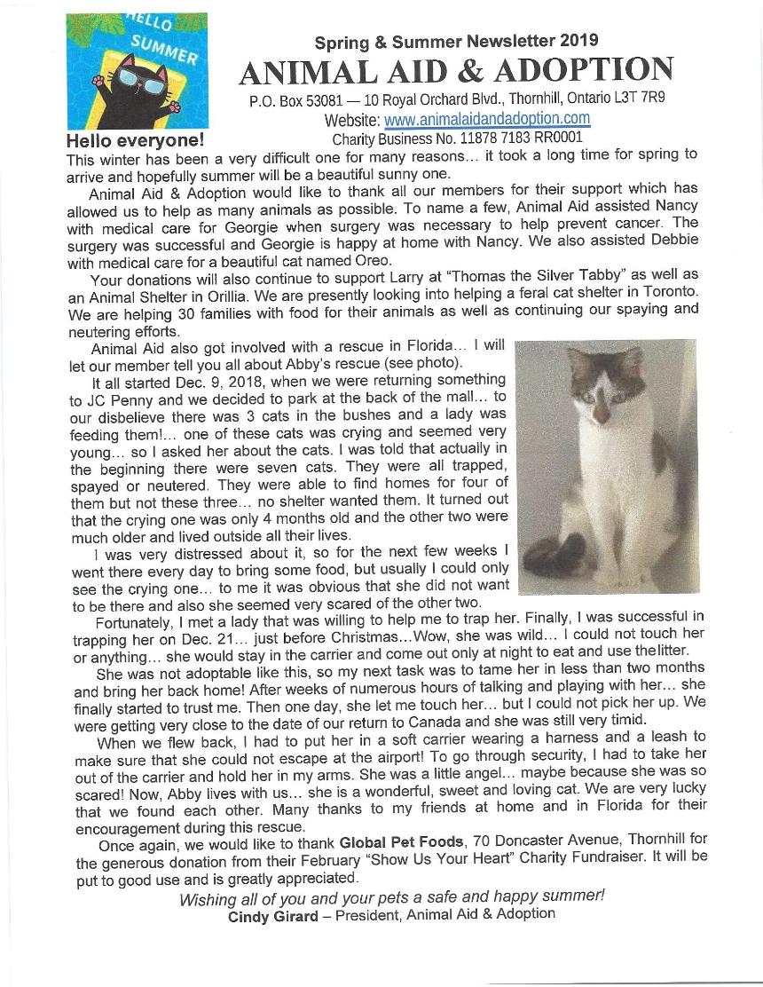 ANIMAL AID & ADOPTION